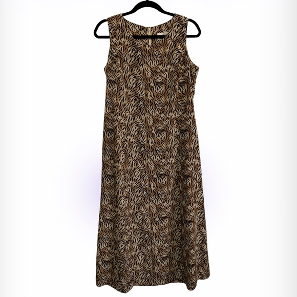Studio I | Dresses | Studio I Petite Vintage Animal Print Sleeveless ...